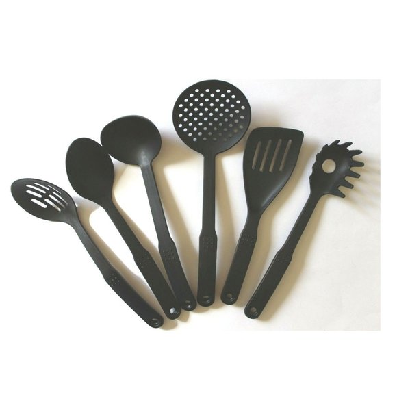 Kitchen | 6piece Plastic Utensil Set Black | Poshmark